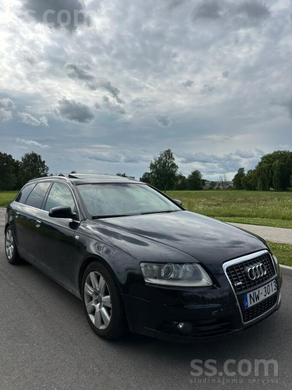 Black Audi A6 2005 in Jelgava, with an engine capacity of 3.00 L and mileage of 395 thousand km for 1450 €, photo 1 on AUTOMOTO.COM.LV