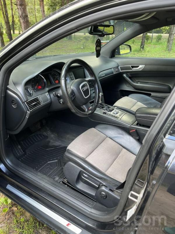 Black Audi A6 2005 in Riga, with an engine capacity of 3.00 L and mileage of 413 thousand km for 1450 €, photo 8 on AUTOMOTO.COM.LV