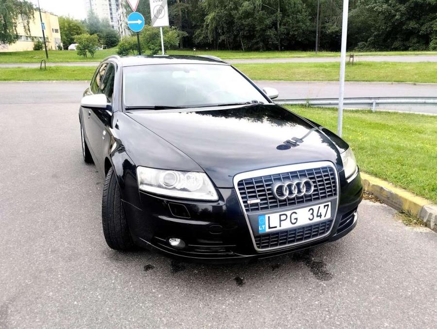Black Audi A6 2005 in Vilnius, with an engine capacity of 2.97 L and mileage of 377 thousand km for 2450 €, photo 9 on AUTOMOTO.COM.LV