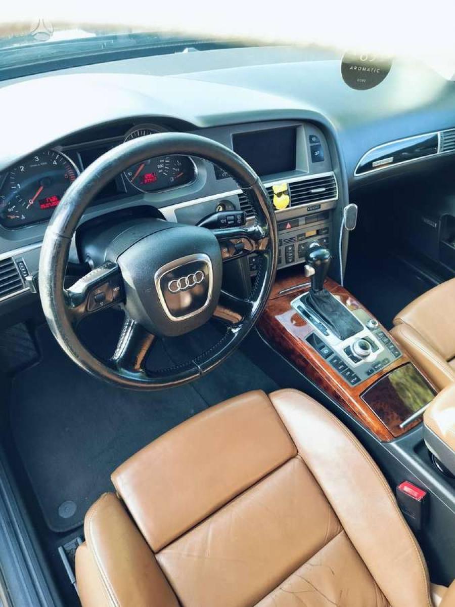 Black Audi A6 2005 in Vilnius, with an engine capacity of 2.97 L and mileage of 377 thousand km for 2450 €, photo 25 on AUTOMOTO.COM.LV