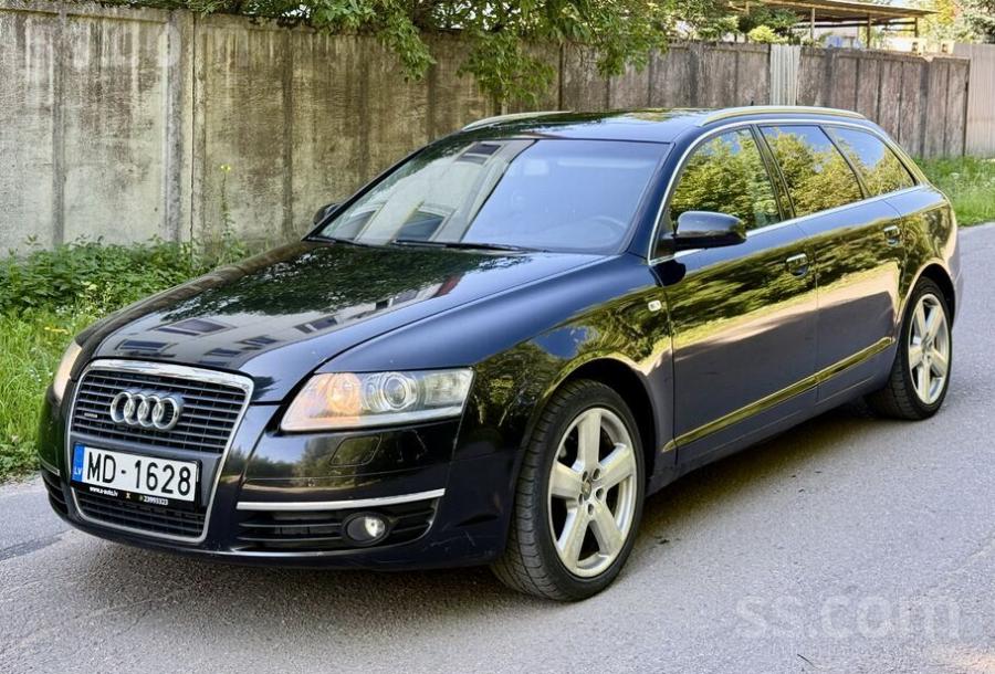 Black Audi A6 2005 in Riga, with an engine capacity of 3.00 L and mileage of 368 thousand km for 2350 €, photo 1 on AUTOMOTO.COM.LV