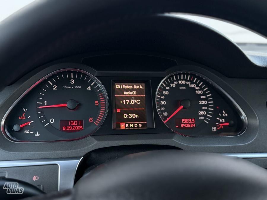 Black Audi A6 2005 in Vilnius, with an engine capacity of 3.00 L and mileage of 340 thousand km for 2200 €, photo 13 on AUTOMOTO.COM.LV