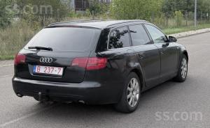 Black Audi A6 2005 in Daugavpils, with an engine capacity of 2.00 L and mileage of 411 thousand km for 1090 €, photo 4 on AUTOMOTO.COM.LV