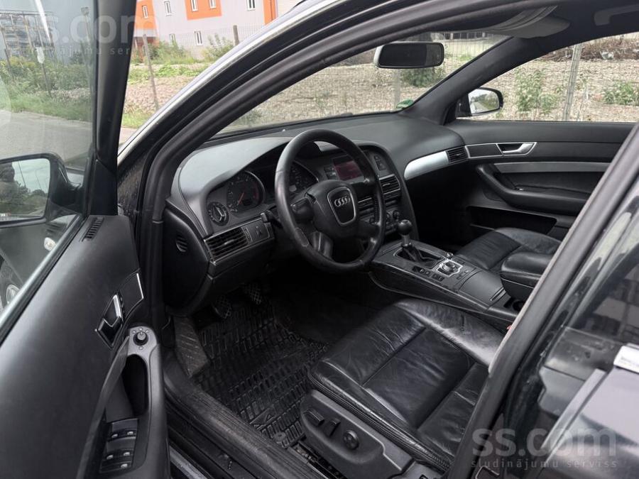 Black Audi A6 2005 in Daugavpils, with an engine capacity of 2.00 L and mileage of 411 thousand km for 1090 €, photo 6 on AUTOMOTO.COM.LV