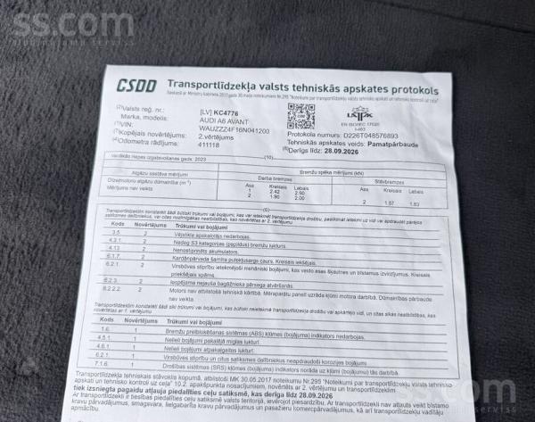 Audi A6 2005 Daugavpils vietnÄ Melns Audi A6 2005 Daugavpils, ar dzinÄja tilpumu 2.00 L un nobraukumu 411 tÅ«kst. km par 1090 ā¬, foto 11 vietnÄ AUTOMOTO.COM.LV