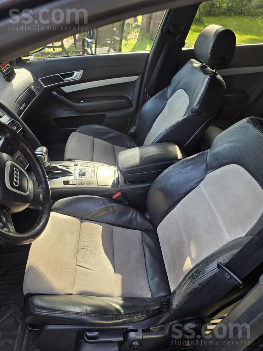 Black Audi A6 2005 in Kuldiga, with an engine capacity of 3.00 L and mileage of 416 thousand km for 2800 €, photo 6 on AUTOMOTO.COM.LV