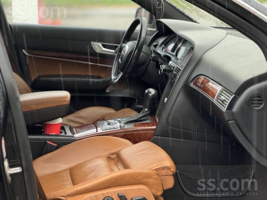 Black Audi A6 2005 in Riga, with an engine capacity of 3.00 L and mileage of 369 thousand km for 2250 €, photo 15 on AUTOMOTO.COM.LV