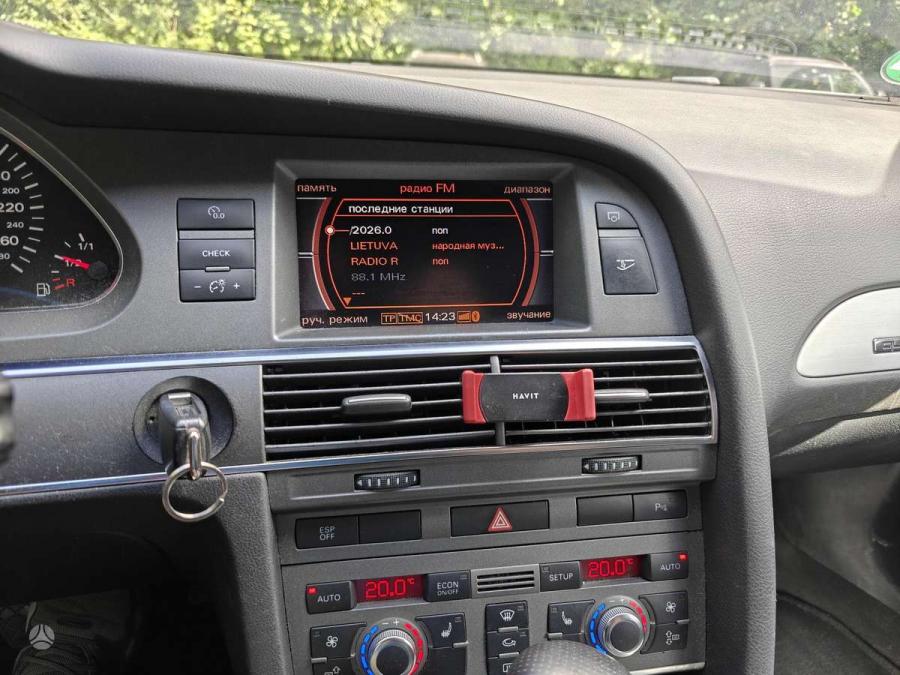 Черный Ауди А6 2005 в Вильнюс, объемом двигателя 2.97 л и пробегом 292 тыс. км за 3200 €, фото 15 на AUTOMOTO.COM.LV