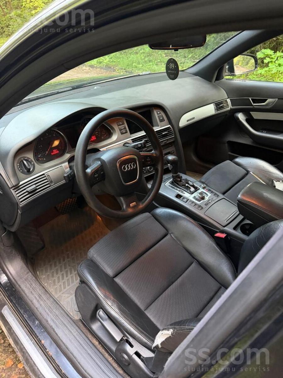 Black Audi A6 2005 in Rezekne, with an engine capacity of 3.00 L and mileage of 388 thousand km for 1800 €, photo 5 on AUTOMOTO.COM.LV