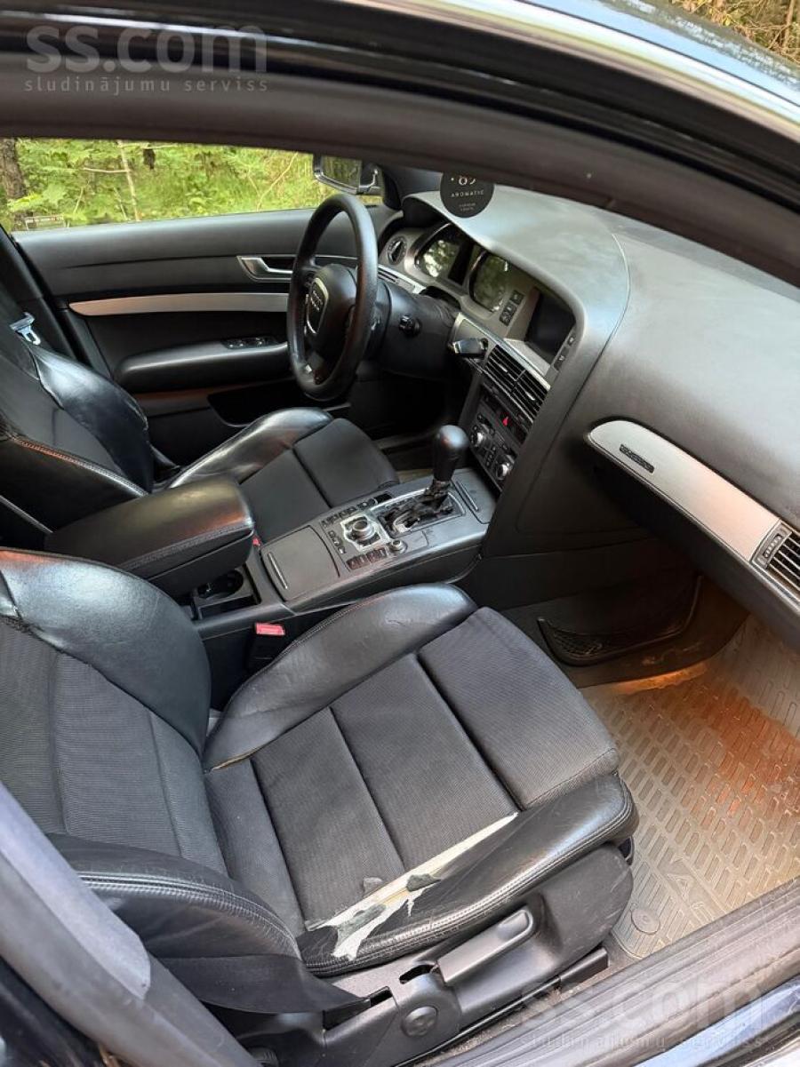 Black Audi A6 2005 in Rezekne, with an engine capacity of 3.00 L and mileage of 388 thousand km for 1800 €, photo 6 on AUTOMOTO.COM.LV