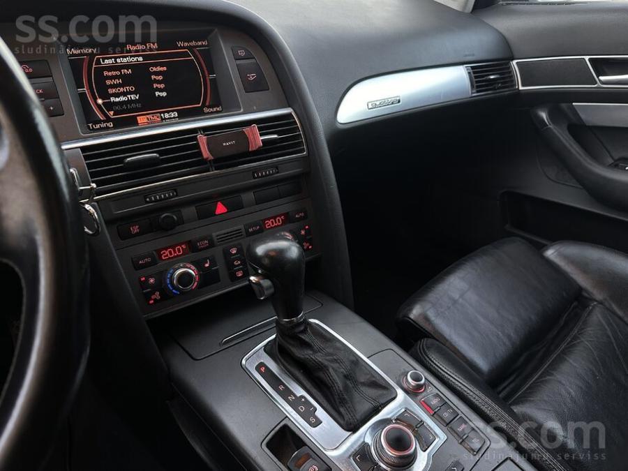 Black Audi A6 2005 in Liepaja, with an engine capacity of 3.00 L and mileage of 339 thousand km for 3600 €, photo 8 on AUTOMOTO.COM.LV