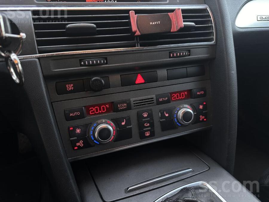 Black Audi A6 2005 in Liepaja, with an engine capacity of 3.00 L and mileage of 339 thousand km for 3600 €, photo 10 on AUTOMOTO.COM.LV