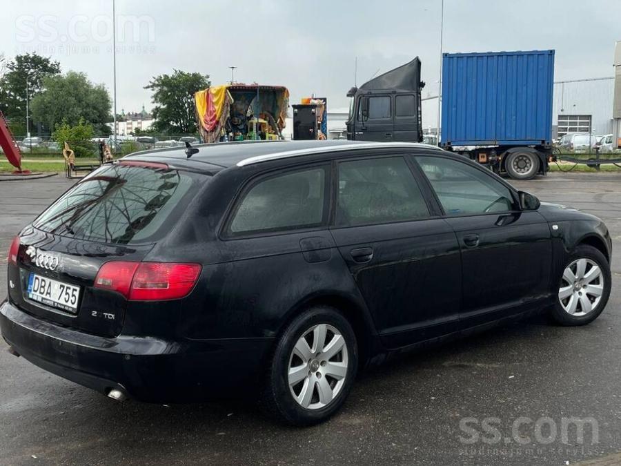 Black Audi A6 2006 in Riga, with an engine capacity of 2.70 L and mileage of 430 thousand km for 1590 €, photo 3 on AUTOMOTO.COM.LV