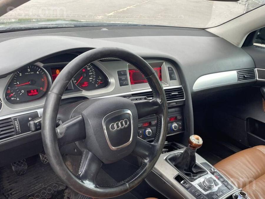 Black Audi A6 2006 in Riga, with an engine capacity of 2.70 L and mileage of 430 thousand km for 1590 €, photo 5 on AUTOMOTO.COM.LV