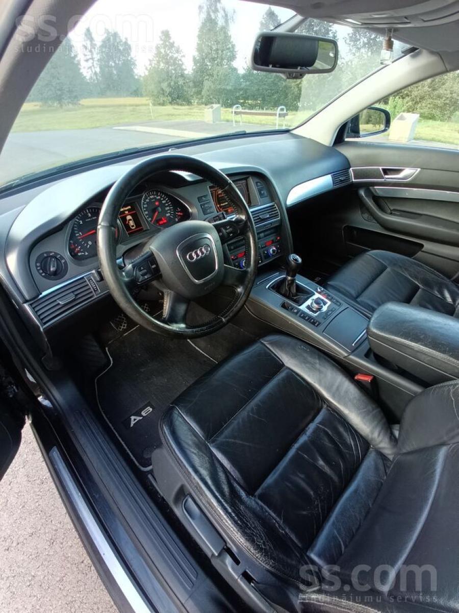 Black Audi A6 2006 in Madona, with an engine capacity of 2.70 L and mileage of 338 thousand km for 3050 €, photo 4 on AUTOMOTO.COM.LV