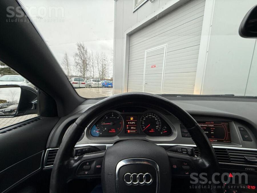 Black Audi A6 2006 in Riga, with an engine capacity of 2.70 L and mileage of 394 thousand km for 2500 €, photo 12 on AUTOMOTO.COM.LV