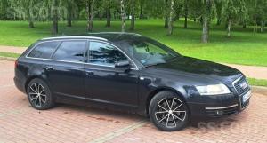 Melns Audi A6 2006 Madona, ar dzinēja tilpumu 2.70 L un nobraukumu 385 tūkst. km par 3945 €, foto 6 vietnē AUTOMOTO.COM.LV