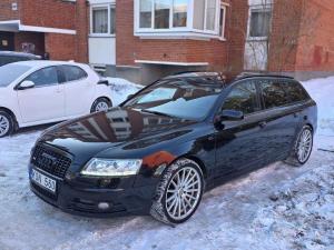 Melns Audi A6 2006 Viļņa, ar dzinēja tilpumu 2.70 L un nobraukumu 445 tūkst. km par 3450 €, foto  vietnē AUTOMOTO.COM.LV