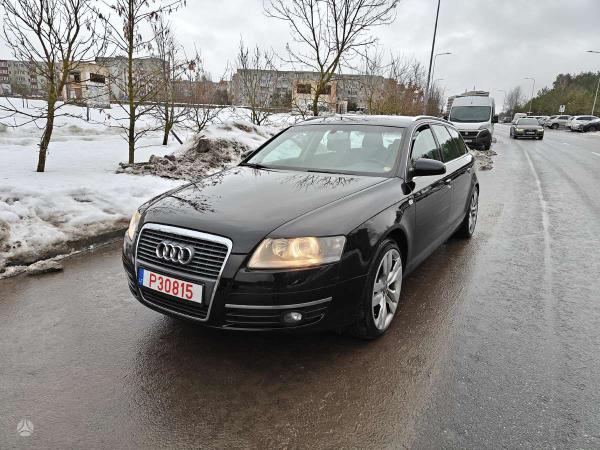 Black Audi A6 2006 in Vilnius, with an engine capacity of 2.39 L and mileage of 318 thousand km for 1850 €, photo 1 on AUTOMOTO.COM.LV