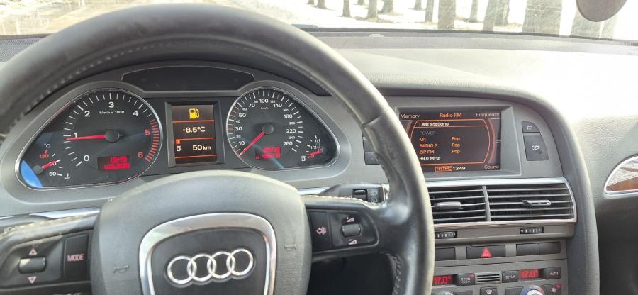 Black Audi A6 2006 in Vilnius, with an engine capacity of 2.00 L and mileage of 420 thousand km for 2000 €, photo 6 on AUTOMOTO.COM.LV