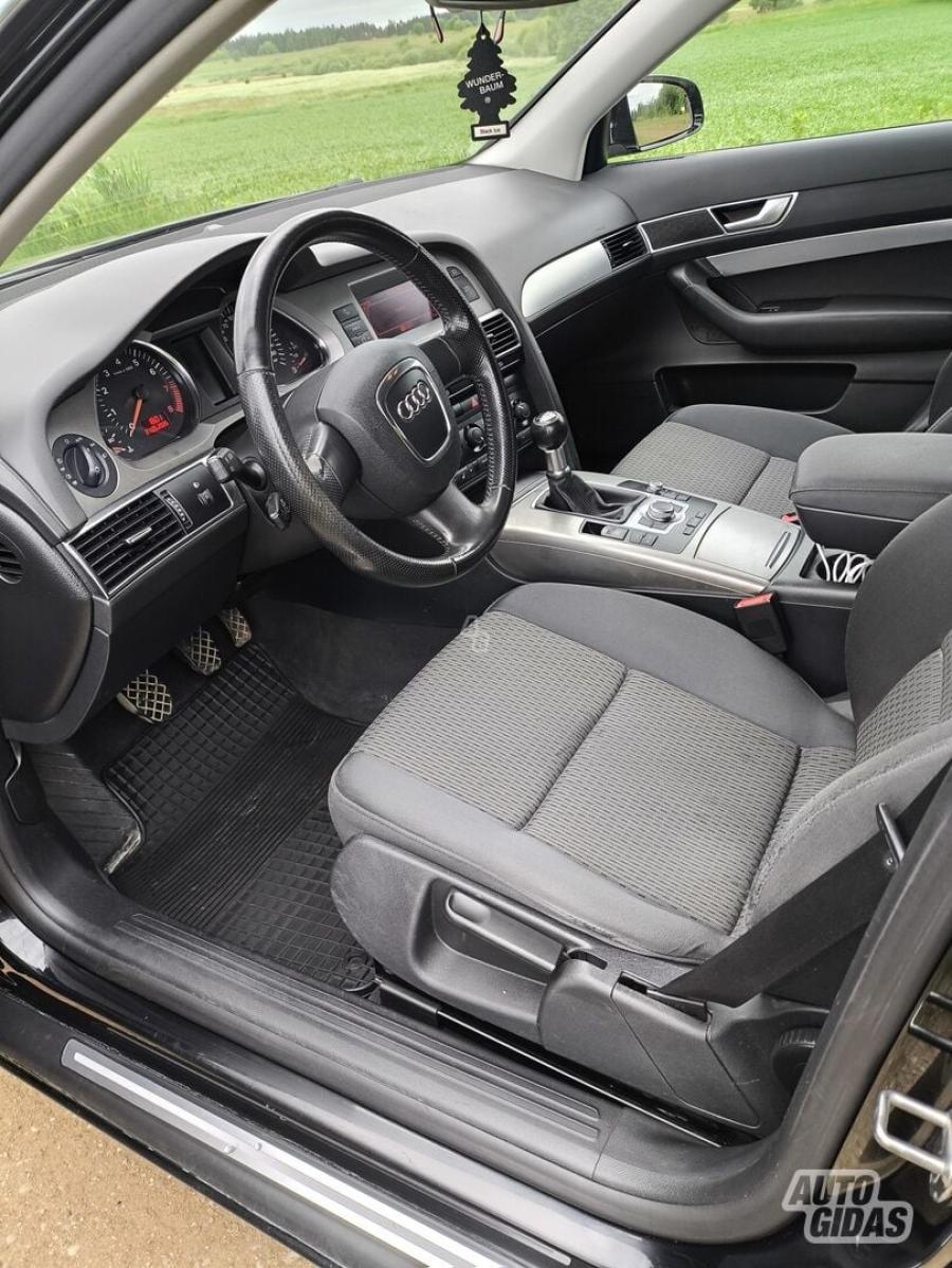 Black Audi A6 2006 in Vilnius, with an engine capacity of 2.00 L and mileage of 248 thousand km for 3200 €, photo 6 on AUTOMOTO.COM.LV