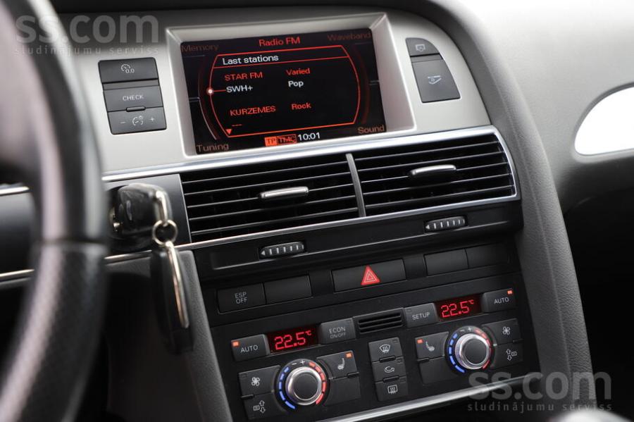 Black Audi A6 2006 in Tukums, with an engine capacity of 3.00 L and mileage of 390 thousand km for 3990 €, photo 11 on AUTOMOTO.COM.LV