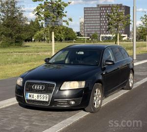 Melns Audi A6 2006 Rīga, ar dzinēja tilpumu 2.70 L un nobraukumu 375 tūkst. km par 3500 €, foto  vietnē AUTOMOTO.COM.LV
