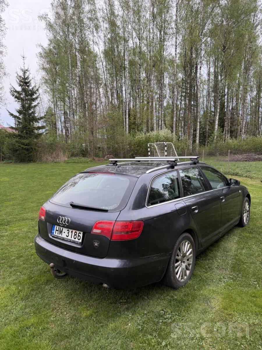 Black Audi A6 2006 in Riga, with an engine capacity of 2.70 L and mileage of 417 thousand km for 2150 €, photo 5 on AUTOMOTO.COM.LV