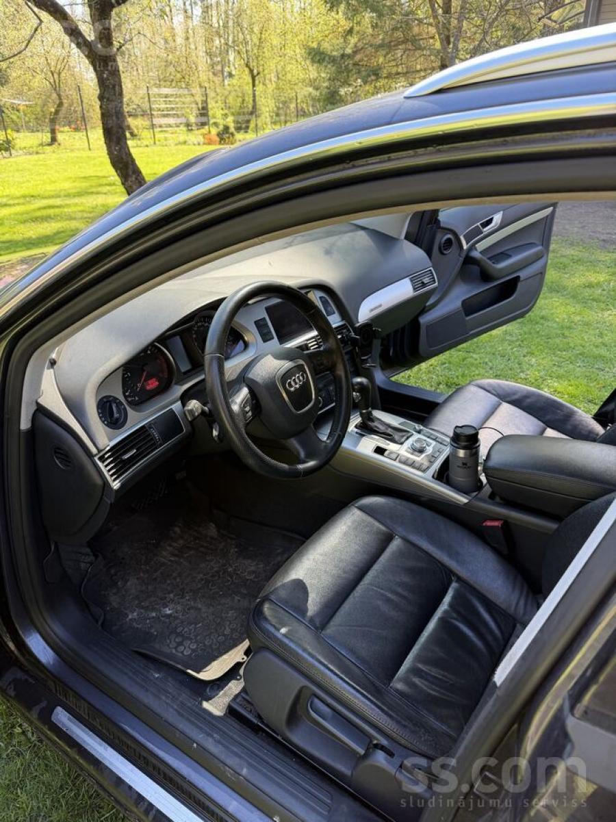 Black Audi A6 2006 in Riga, with an engine capacity of 2.70 L and mileage of 417 thousand km for 2150 €, photo 8 on AUTOMOTO.COM.LV