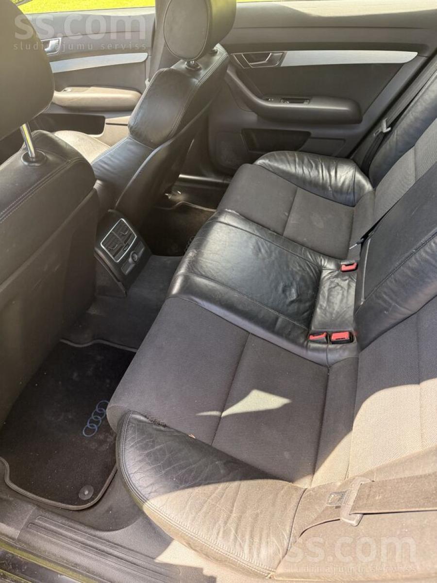 Black Audi A6 2006 in Jelgava, with an engine capacity of 2.70 L and mileage of 385 thousand km for 3050 €, photo 8 on AUTOMOTO.COM.LV