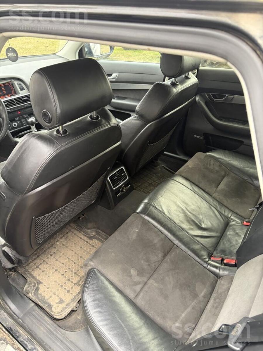 Black Audi A6 2006 in Gulbene, with an engine capacity of 3.00 L and mileage of 399 thousand km for 3200 €, photo 6 on AUTOMOTO.COM.LV