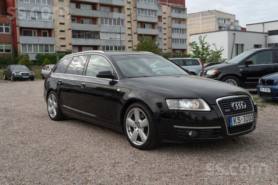 Black Audi A6 2006 in Liepaja, with an engine capacity of 3.00 L and mileage of 404 thousand km for 3900 €, photo 4 on AUTOMOTO.COM.LV