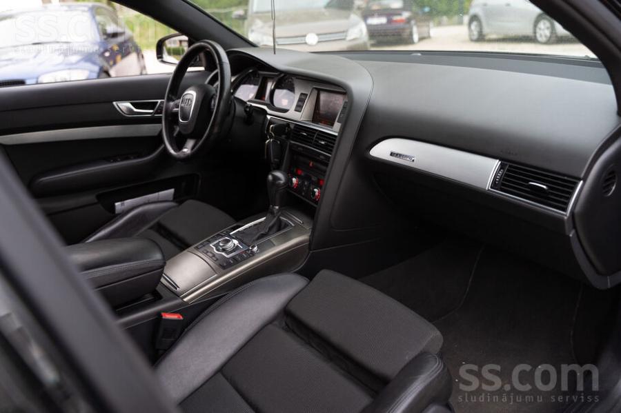 Black Audi A6 2006 in Liepaja, with an engine capacity of 3.00 L and mileage of 404 thousand km for 3900 €, photo 13 on AUTOMOTO.COM.LV