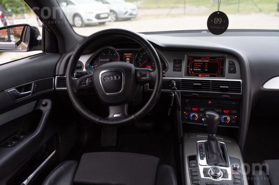 Black Audi A6 2006 in Liepaja, with an engine capacity of 3.00 L and mileage of 404 thousand km for 3900 €, photo 14 on AUTOMOTO.COM.LV