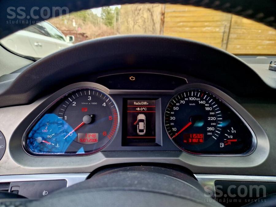 Black Audi A6 2006 in Ogre, with an engine capacity of 2.70 L and mileage of 318 thousand km for 2500 €, photo 10 on AUTOMOTO.COM.LV