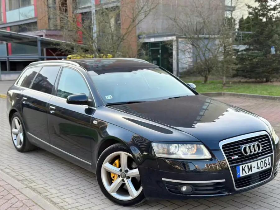 Black Audi A6 2006 in Riga, with an engine capacity of 3.00 L and mileage of 306 thousand km for 3990 €, photo 1 on AUTOMOTO.COM.LV