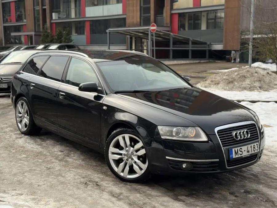 Black Audi A6 2006 in Riga, with an engine capacity of 3.00 L and mileage of 396 thousand km for 4990 €, photo 1 on AUTOMOTO.COM.LV