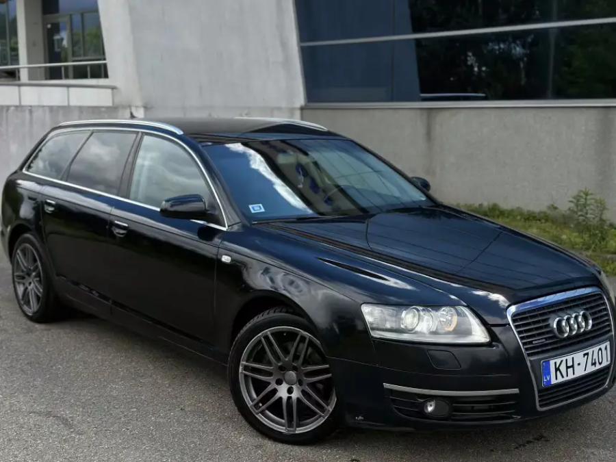 Black Audi A6 2006 in Riga, with an engine capacity of 3.00 L and mileage of 339 thousand km for 3290 €, photo 1 on AUTOMOTO.COM.LV
