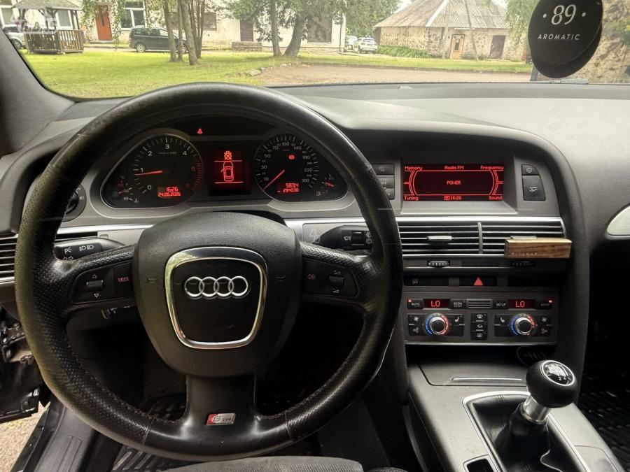 Black Audi A6 2006 in Panevezys, with an engine capacity of 2.70 L and mileage of 294 thousand km for 2000 €, photo 12 on AUTOMOTO.COM.LV