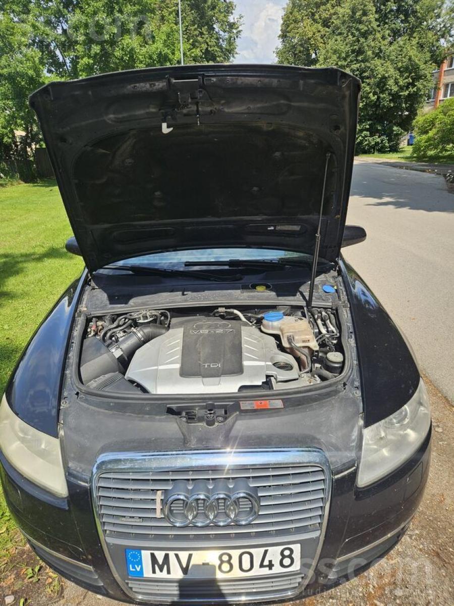 Black Audi A6 2006 in Jekabpils, with an engine capacity of 2.70 L and mileage of 393 thousand km for 2400 €, photo 5 on AUTOMOTO.COM.LV