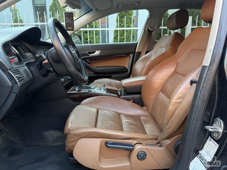 Black Audi A6 2006 in Vilnius, with an engine capacity of 3.00 L and mileage of 480 thousand km for 1999 €, photo 13 on AUTOMOTO.COM.LV