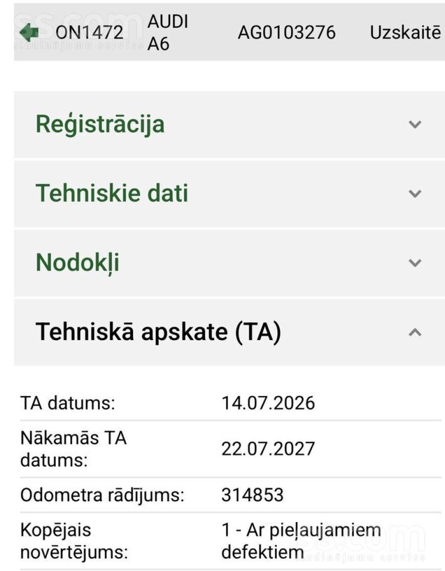 Melns Audi A6 2006 Daugavpils, ar dzinēja tilpumu 2.00 L un nobraukumu 0 tūkst. km par 2350 €, foto 19 vietnē AUTOMOTO.COM.LV