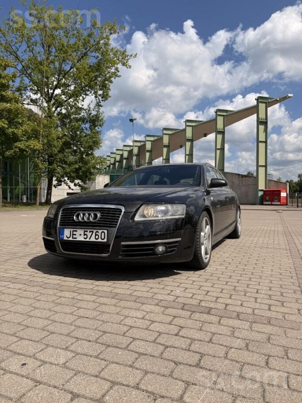 Black Audi A6 2006 in Jelgava, with an engine capacity of 2.70 L and mileage of 385 thousand km for 2900 €, photo 1 on AUTOMOTO.COM.LV