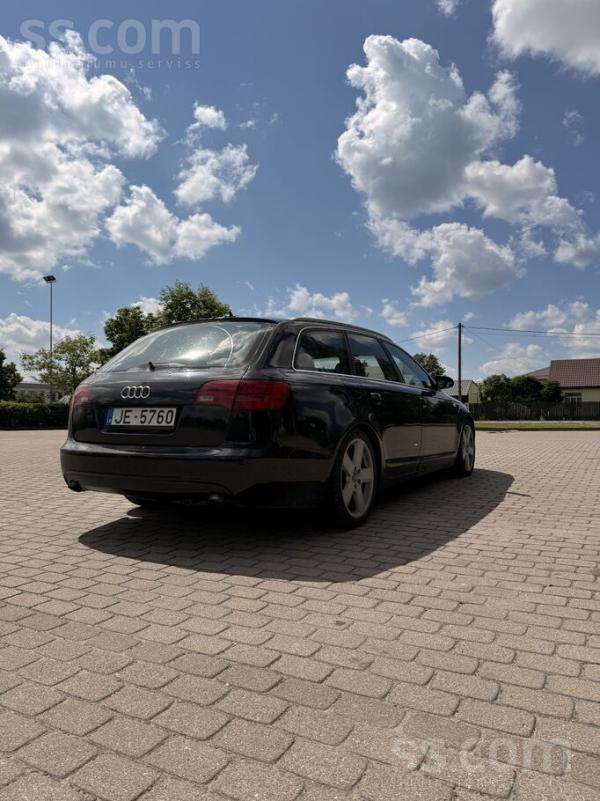 Black Audi A6 2006 in Jelgava, with an engine capacity of 2.70 L and mileage of 385 thousand km for 2900 €, photo 4 on AUTOMOTO.COM.LV