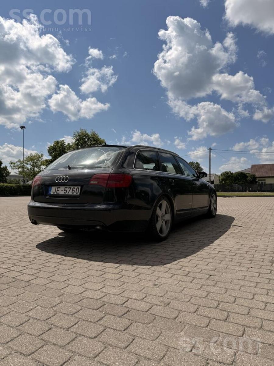 Black Audi A6 2006 in Jelgava, with an engine capacity of 2.70 L and mileage of 385 thousand km for 2900 €, photo 5 on AUTOMOTO.COM.LV