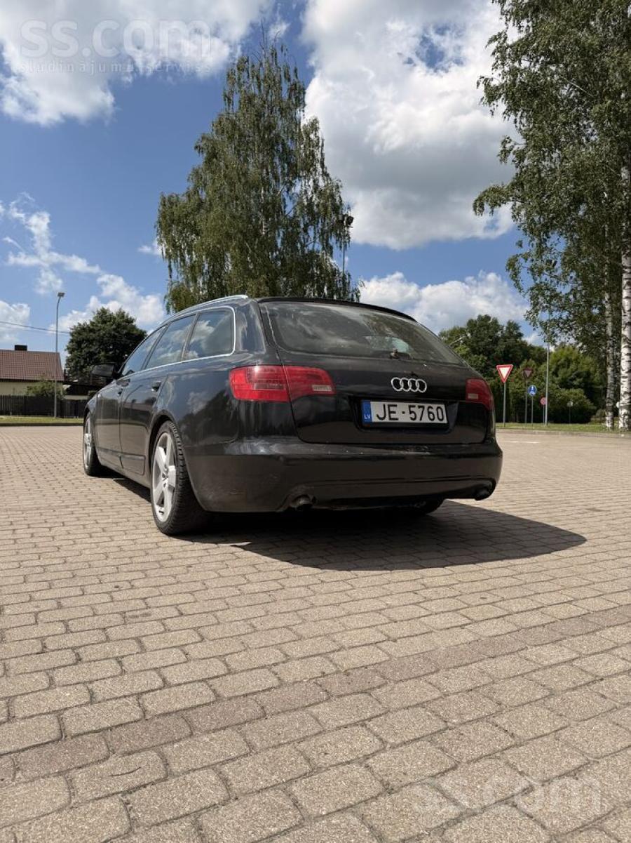 Black Audi A6 2006 in Jelgava, with an engine capacity of 2.70 L and mileage of 385 thousand km for 2900 €, photo 6 on AUTOMOTO.COM.LV