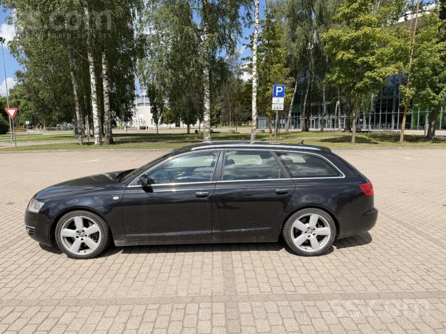 Black Audi A6 2006 in Jelgava, with an engine capacity of 2.70 L and mileage of 385 thousand km for 2900 €, photo 7 on AUTOMOTO.COM.LV