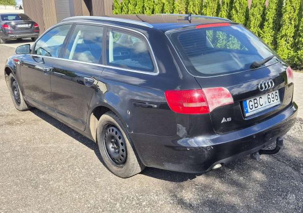 Black Audi A6 2006 in Vilnius, with an engine capacity of 1.97 L and mileage of 299 thousand km for 950 €, photo 3 on AUTOMOTO.COM.LV