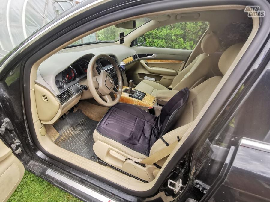 Melns Audi A6 2006 Kauņa, ar dzinēja tilpumu 2.70 L un nobraukumu 350 tūkst. km par 2000 €, foto 4 vietnē AUTOMOTO.COM.LV