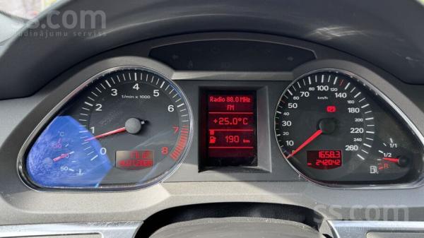 Melns Audi A6 2006 Rīga, ar dzinēja tilpumu 2.40 L un nobraukumu 243 tūkst. km par 3200 €, foto 9 vietnē AUTOMOTO.COM.LV